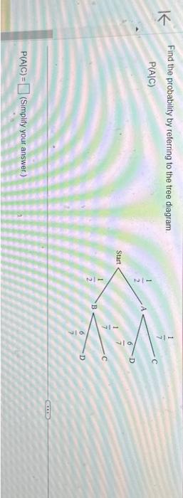 Solved Find the probability by referring to the tree | Chegg.com
