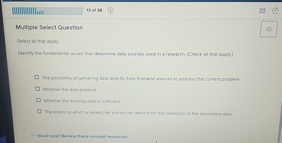 Solved 13 ﻿of 38multiple Select Questionselect All That 9089