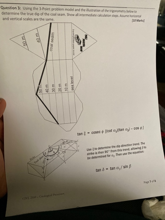 Question 3: Using the 3-Point problem model and the | Chegg.com