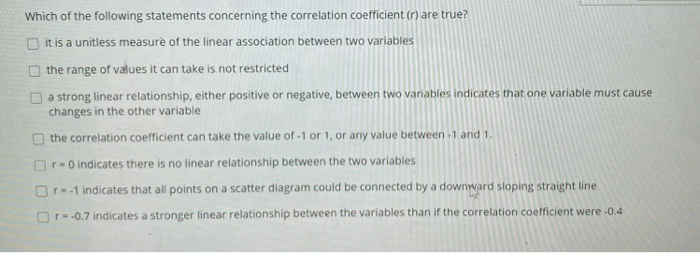 Solved Which of the following statements concerning the | Chegg.com