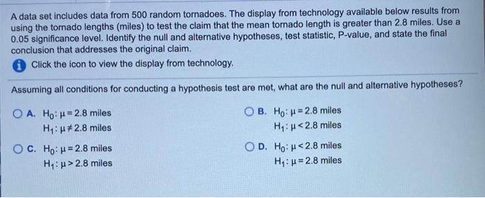Solved A data set includes data from 500 random tornadoes. | Chegg.com