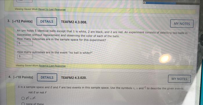 Solved An um holds 5 identical balls except that 1 is white, | Chegg.com