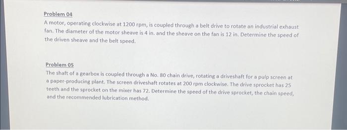 Solved Problem 01 Two gears are to be mounted 8 in. apart | Chegg.com
