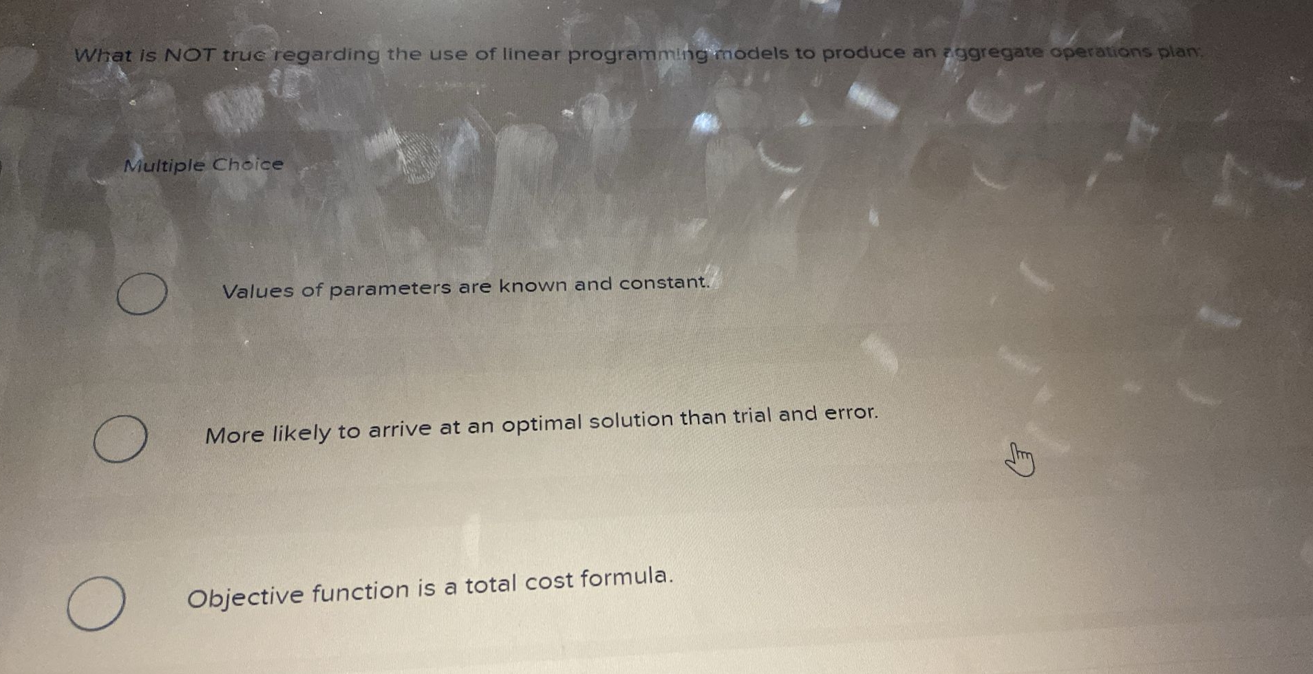 Solved What is NOT true regarding the use of linear | Chegg.com