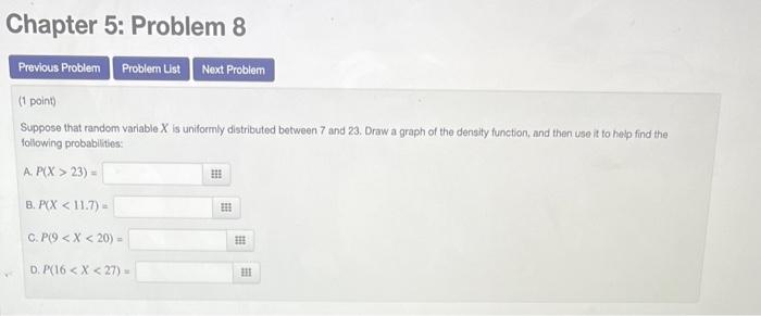 Solved Suppose That Random Variable X Is Uniformly 4658