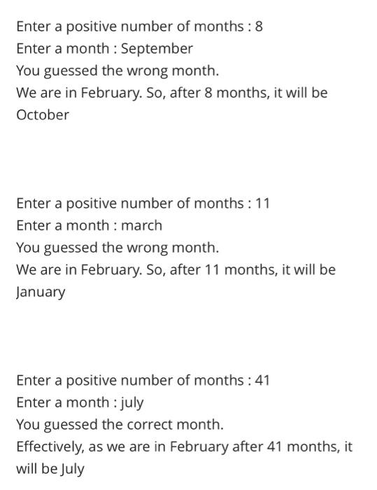 Solved Question 1 We are in the month of February, we want | Chegg.com