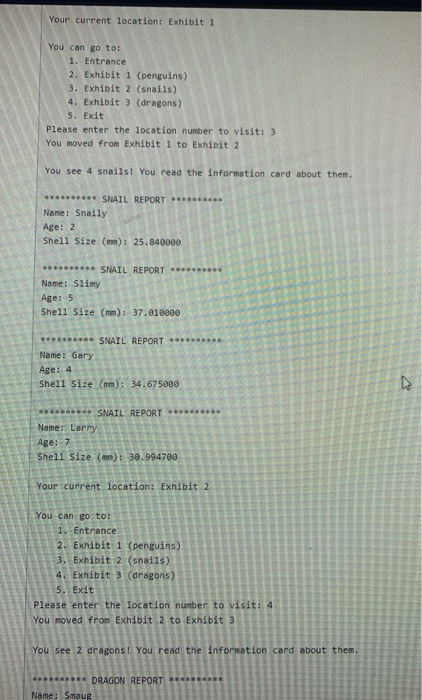 Solved Welcome to My Virtual Zoo! you get to create a | Chegg.com
