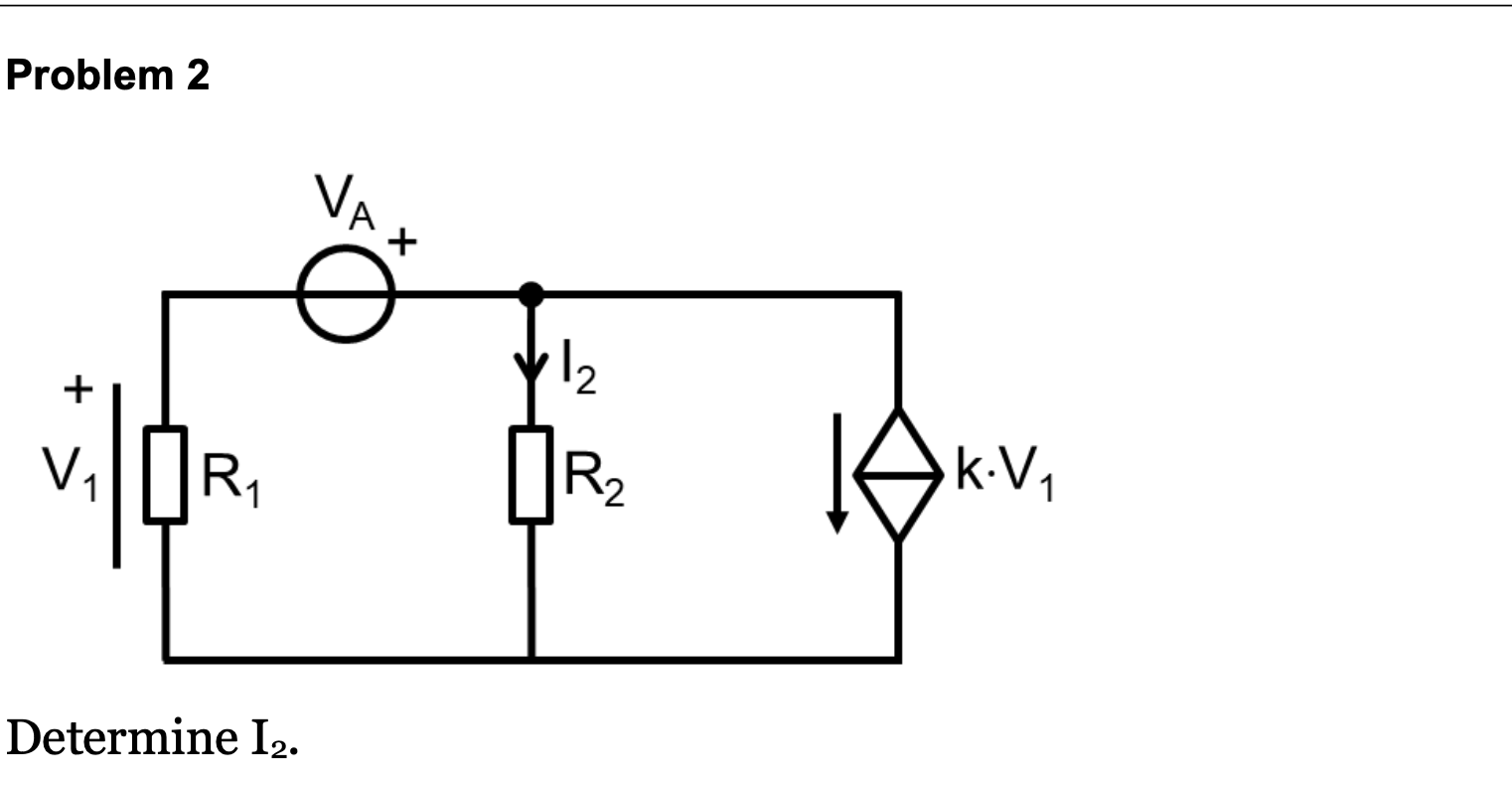 Solved Determine I2.Using mesh current method and | Chegg.com