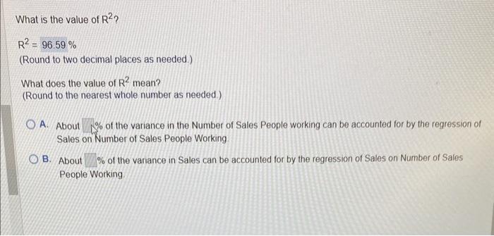 What is the value of R2 ? R2=96.59% (Round to two | Chegg.com