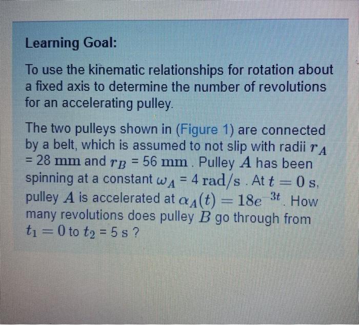 Solved Learning Goal: To use the kinematic relationships for | Chegg.com
