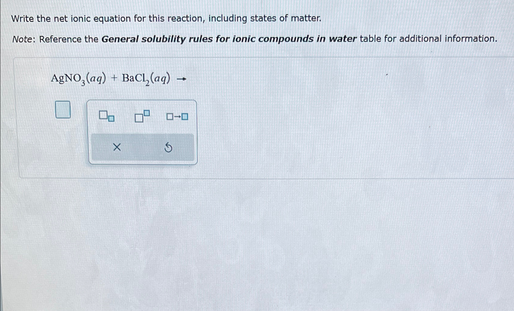 Write the net ionic equation for this reaction, | Chegg.com