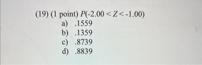 Solved (19) (1 point) P(−2.00 | Chegg.com