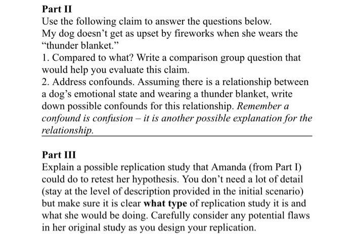 Solved Part 1 Use the following scenario to answer the | Chegg.com