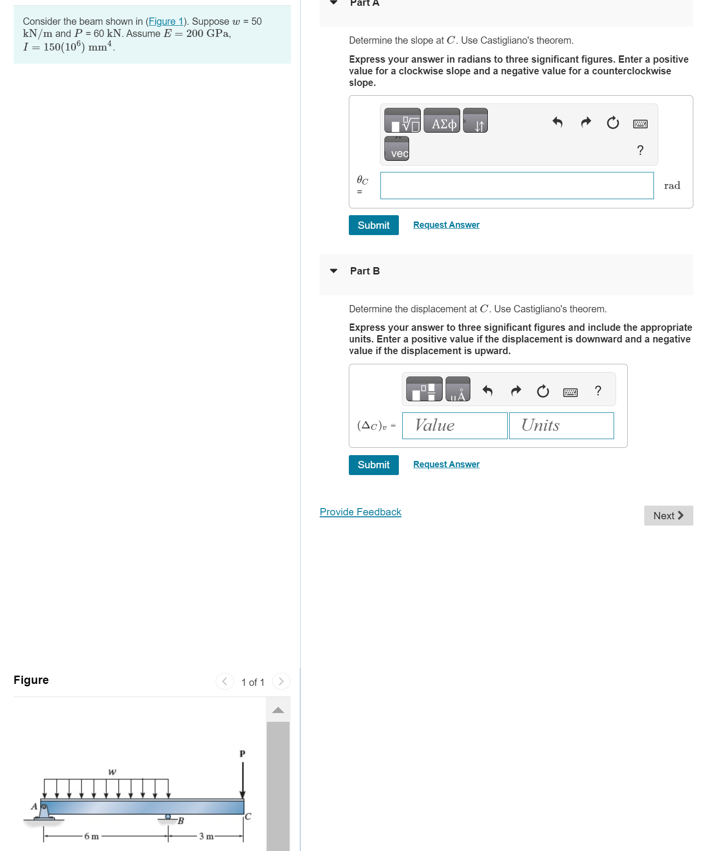 Solved Consider the beam shown in (Figure 1). ﻿Suppose | Chegg.com