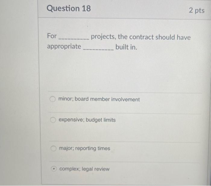 Solved A typical request for proposals will include all of | Chegg.com