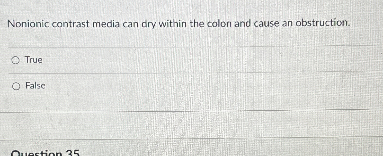 Solved Nonionic contrast media can dry within the colon and | Chegg.com