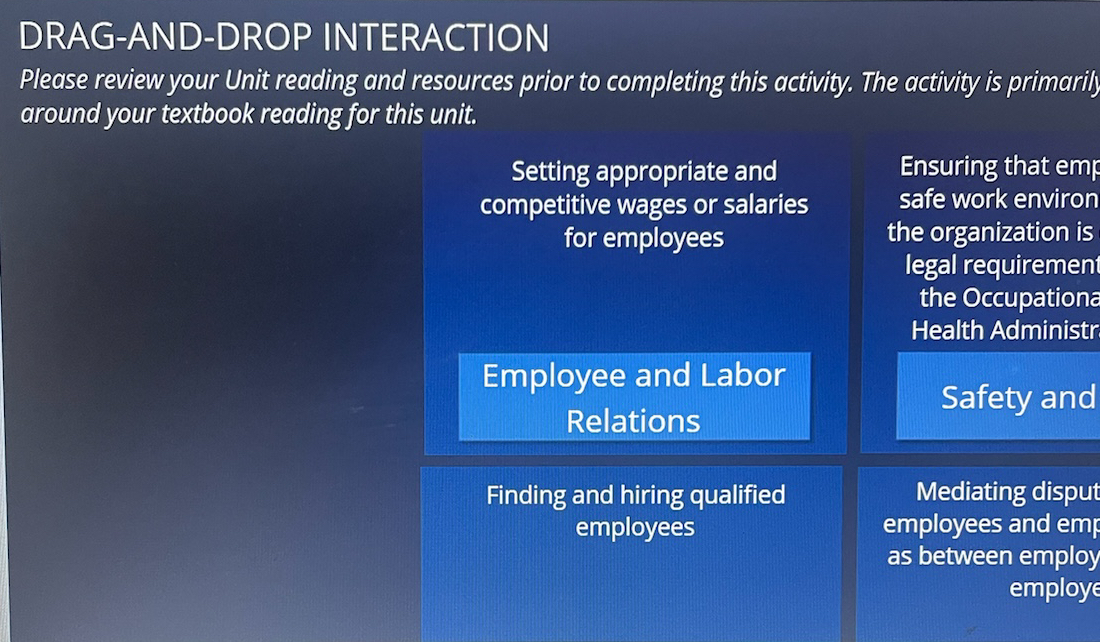 Solved DRAG-AND-DROP INTERACTIONPlease review your Unit | Chegg.com