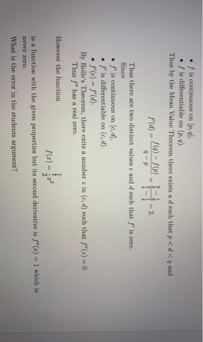 Solved 6. Consider a twice differentiable function f such | Chegg.com