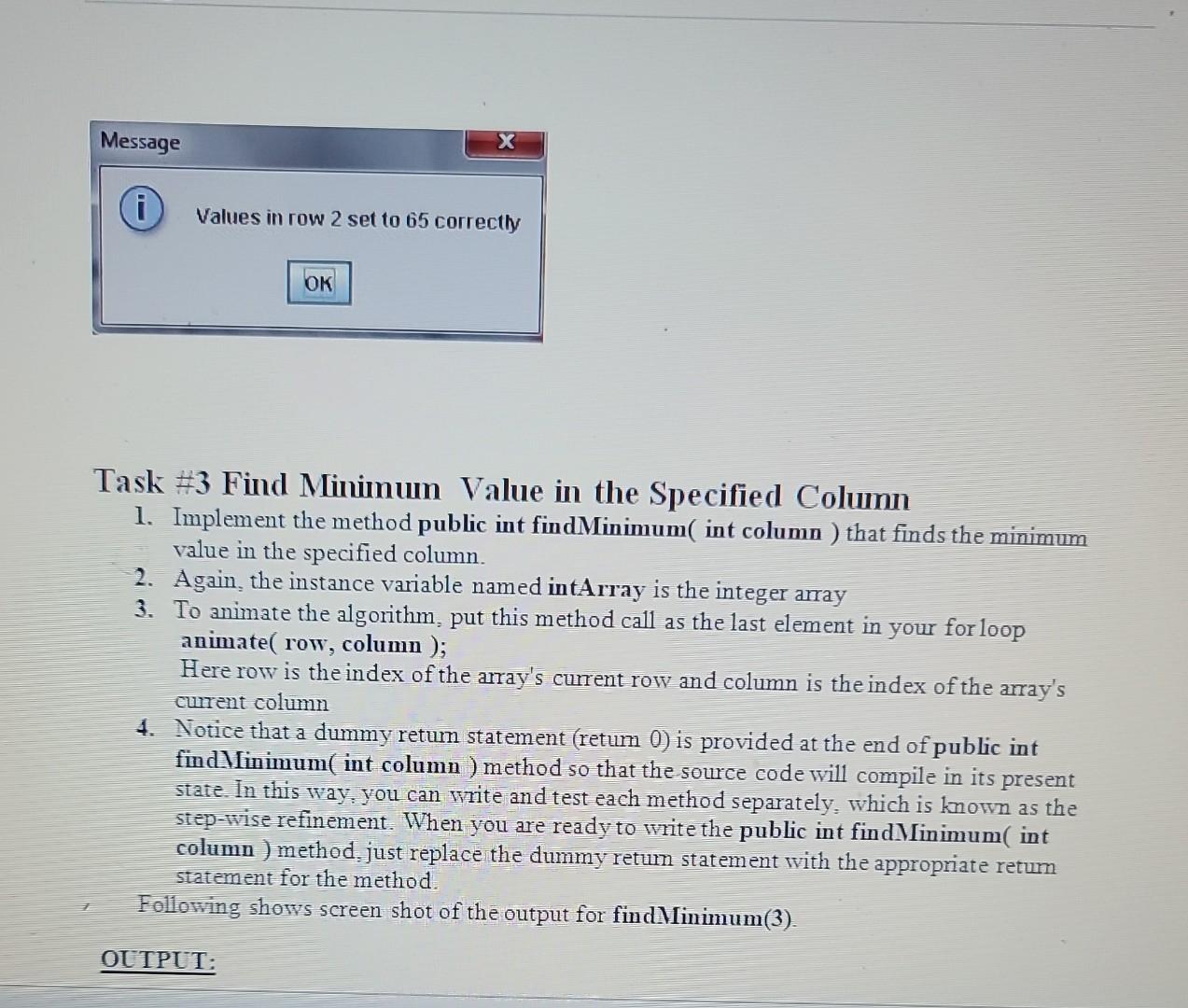 Animation of Multidimensional Programming Activity | Chegg.com