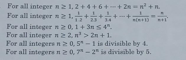 Solved For all integer n≥1,2+4+6+⋯+2n=n2+n. For all integer | Chegg.com