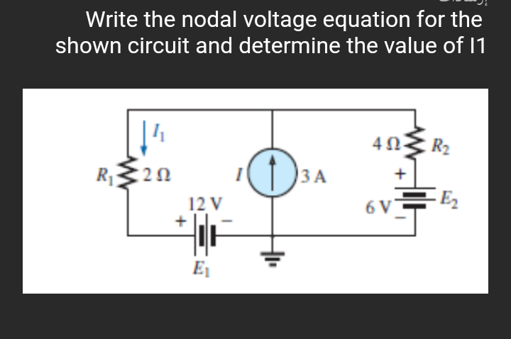 Solved Write the nodal voltage equation for the shown | Chegg.com
