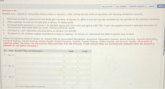 Solved ignment CALCULATOR FULL SCREEN PRINTER VERSION s a. | Chegg.com
