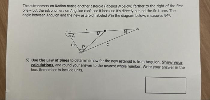 Solved Recall The Idea Of Trigonometric Parallax From