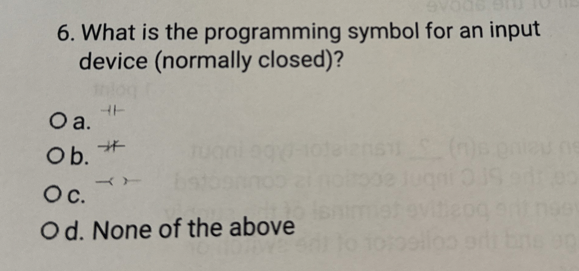 Solved What is the programming symbol for an input device | Chegg.com