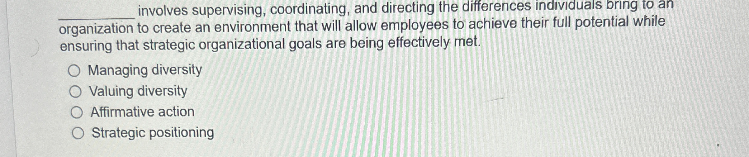 Solved q, ﻿involves supervising, coordinating, and directing | Chegg.com