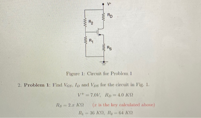 Solved WW w RE ww 3 Rs Figure 1: Circuit for Problem 1 2. | Chegg.com