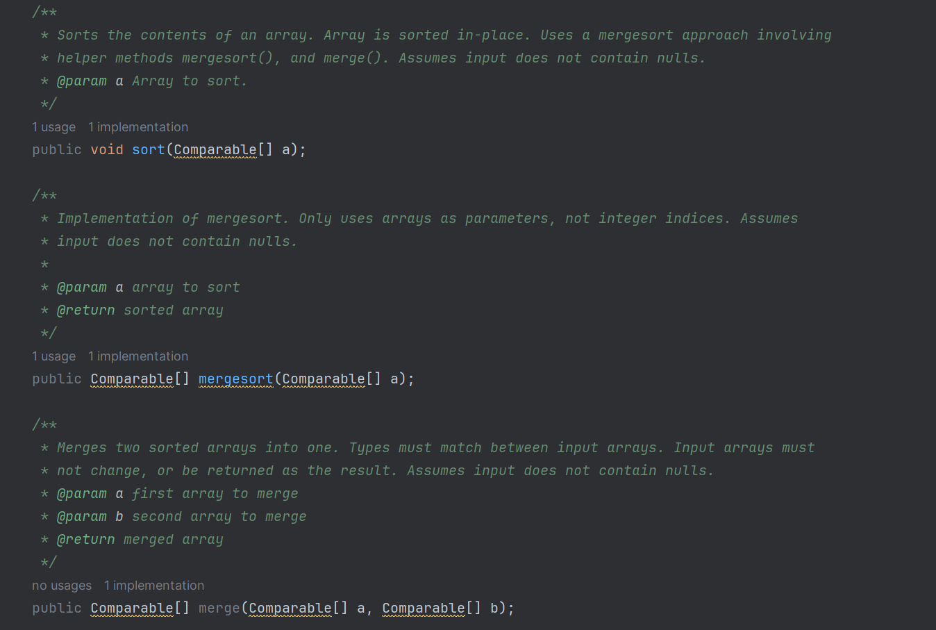 Solved Reimplement The Mergesort Algorithm To Pass Only
