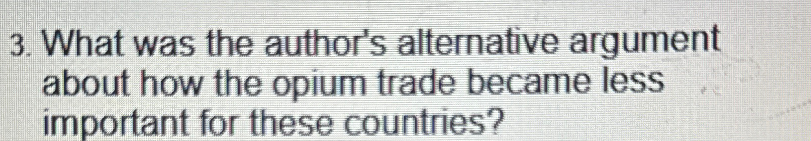 Solved What was the author's alternative argument about how | Chegg.com