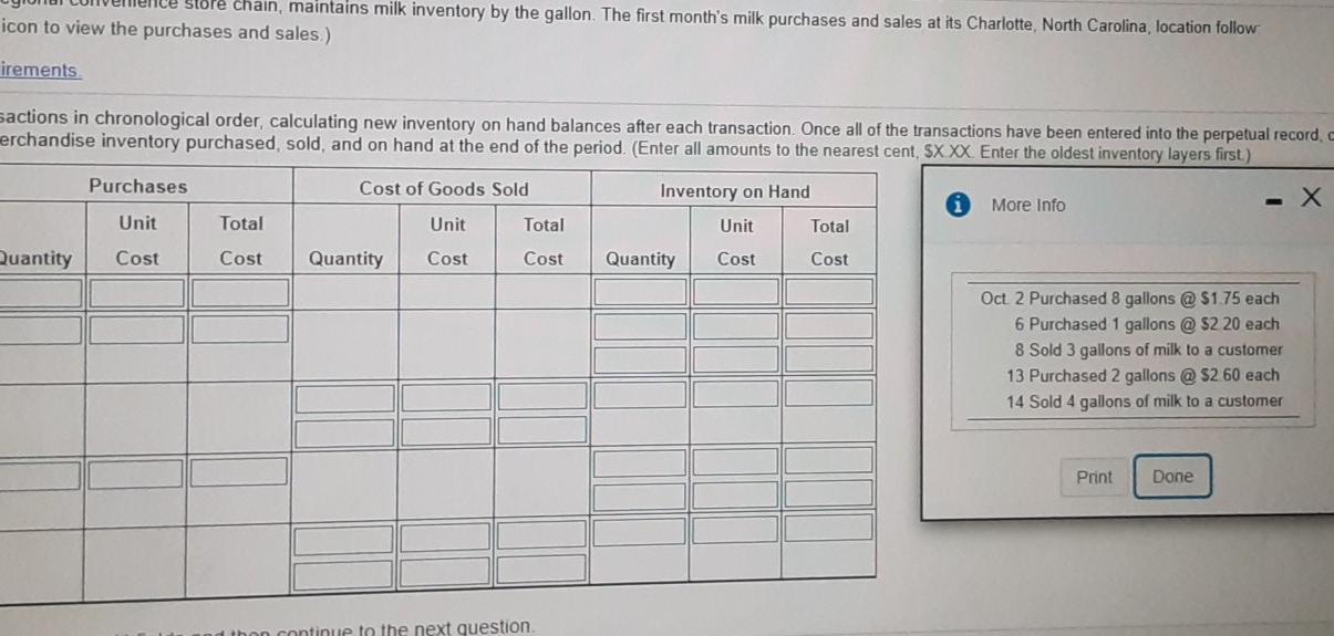 Solved Store chain, maintains milk inventory by the gallon. | Chegg.com