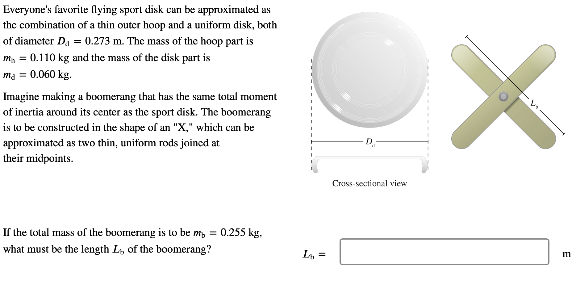 Solved Everyone's favorite flying sport disk can be | Chegg.com