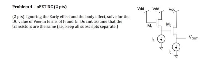 Solved Problem 3 (2 pts) (2 pt) In the triode region of | Chegg.com