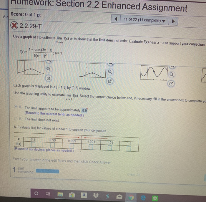 Solved Homework Section 2 2 Enhanced Assignment Score 0 Of