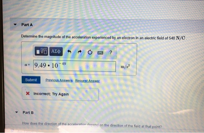 Solved Part A Determine the magnitude of the acceleration | Chegg.com
