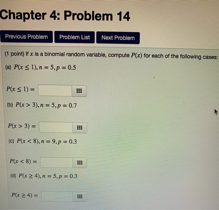 Solved Chapter 4: Problem 14 Previous Problem Problem List | Chegg.com