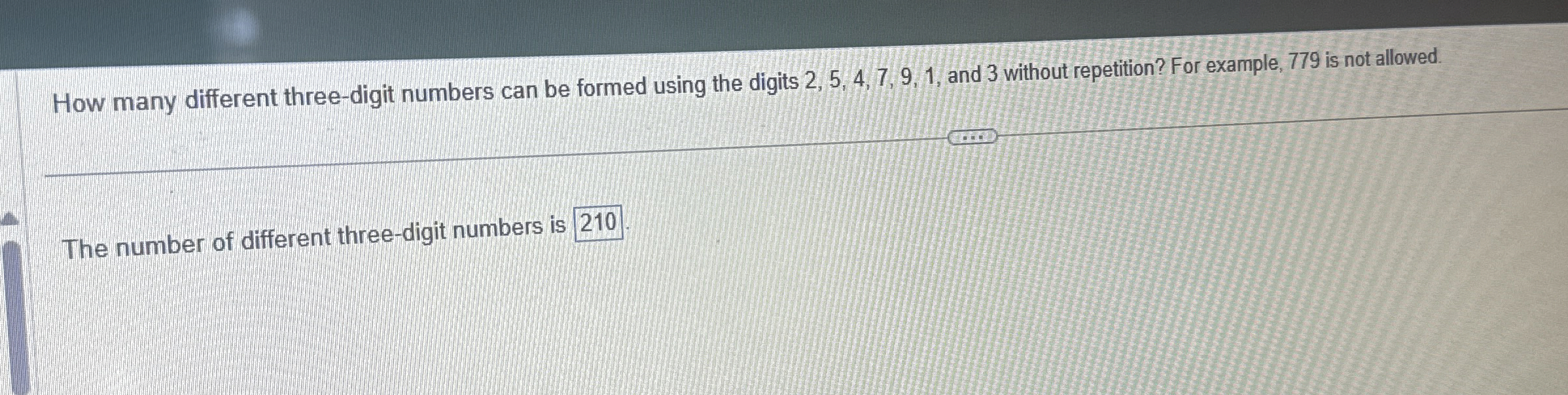 Solved How many different three-digit numbers can be formed | Chegg.com