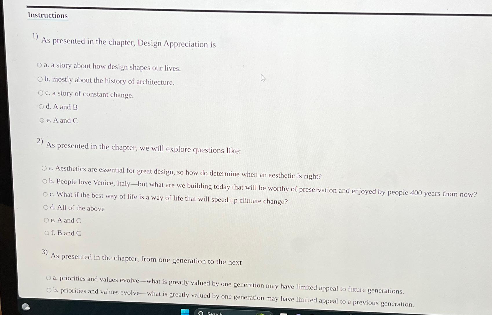 Solved InstructionsAs presented in the chapter, Design | Chegg.com