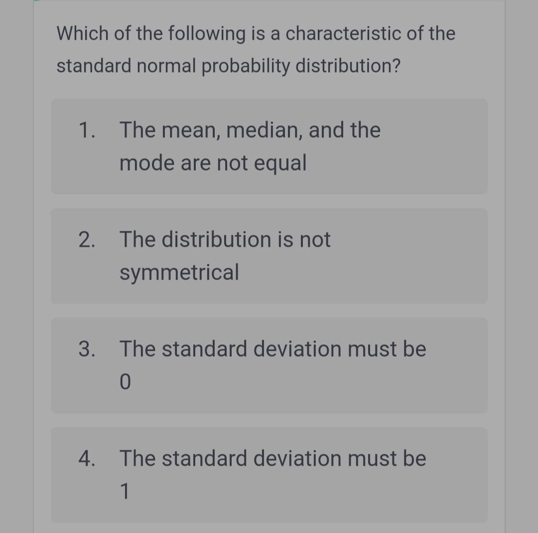 Solved a Which of the following is a characteristic of the | Chegg.com