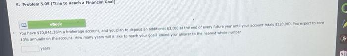 Solved 3. Problem 5,03 (Finding the Required Interest Rate) | Chegg.com