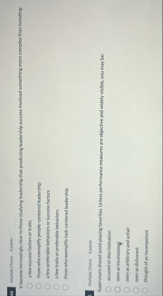 Solved Multiple Choice 4 ﻿pointsIt beeame increasingly clear | Chegg.com