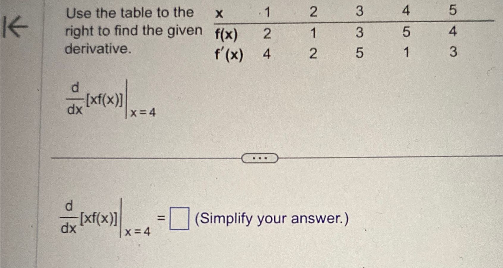 Solved Use the table to the right to find the given | Chegg.com