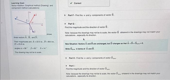 Solved Learning Gosl: Voclor Addition: Graphical method | Chegg.com