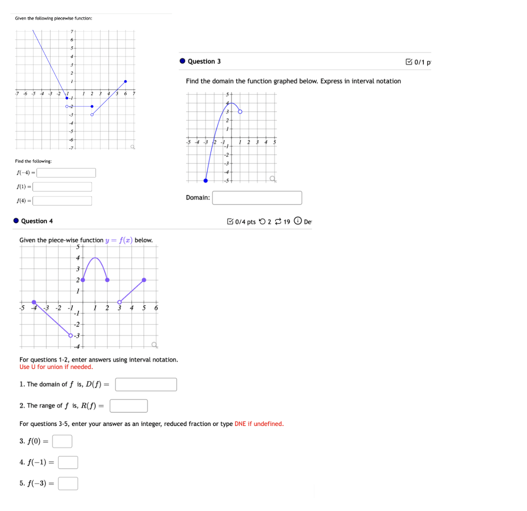 Solved Question 4For questions 1-2, ﻿enter answers using | Chegg.com