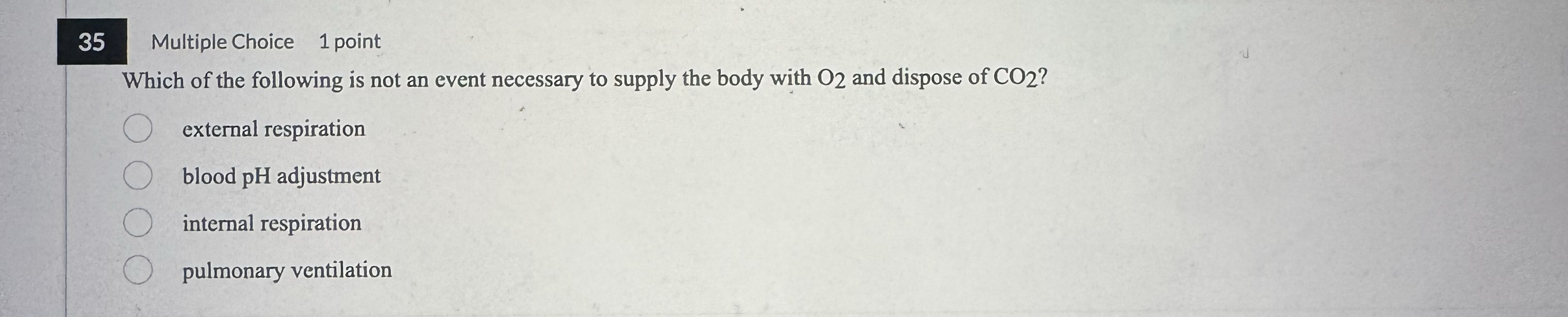Solved 35Multiple Choice1 ﻿pointWhich of the following is | Chegg.com