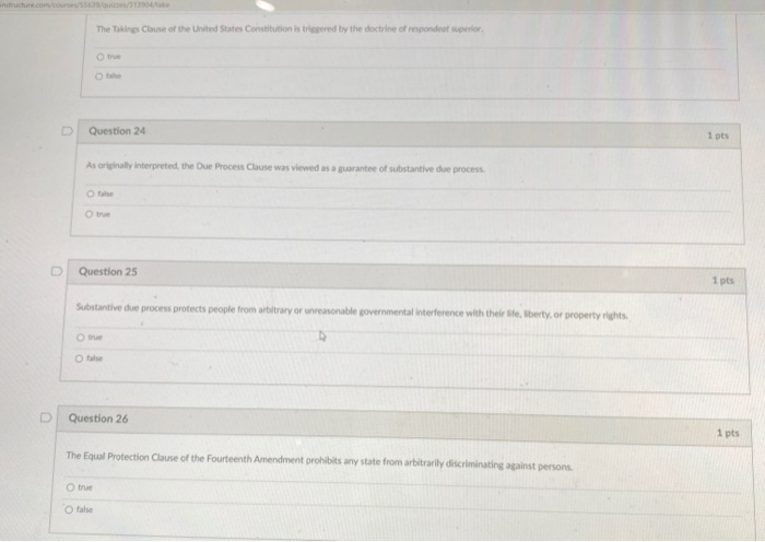 The Takings Clause of the United States Constitution | Chegg.com