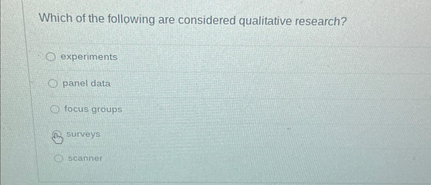 Solved Which of the following are considered qualitative | Chegg.com