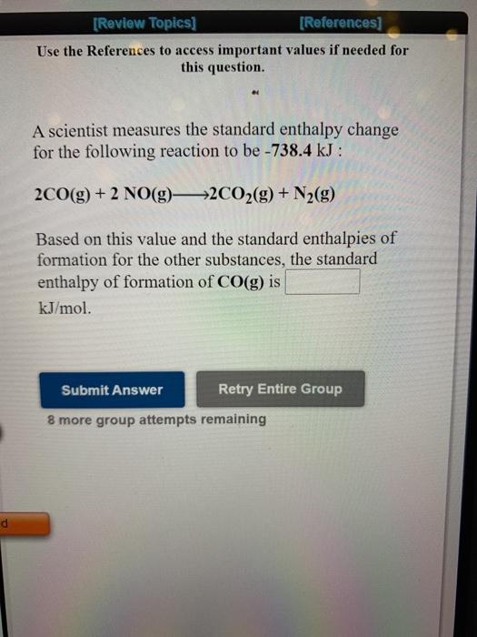 Solved [Review Topics) [References] Use the References to | Chegg.com